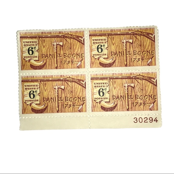 USPS | Other | Vintage 968 6 Daniel Boone Stamps | Poshmark